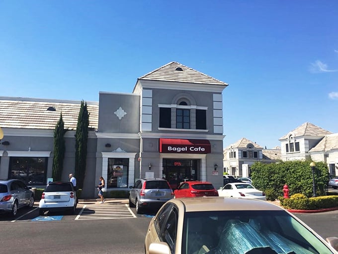 A slice of New York in the Nevada desert! The Bagel Cafe's unassuming exterior hides a world of deli delights within.