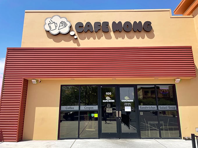 Tucked away in a modern shopping center, Cafe Mong's unassuming exterior hides culinary treasures that locals line up for every weekend.