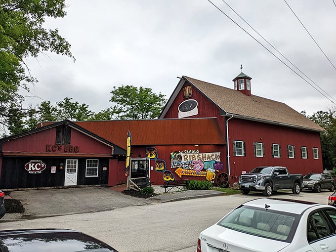 The barn-red exterior of KC's isn't just a building&mdash;it's a beacon of hope for the barbecue-deprived souls of New Hampshire.