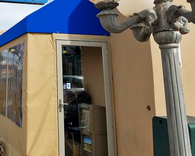 The unassuming blue awning and adobe exterior of The Pantry might fool you, but locals know this modest entrance leads to culinary nirvana.