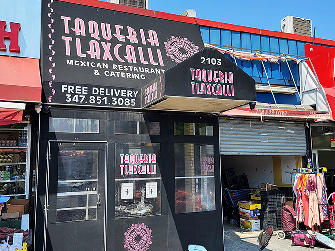 The unassuming storefront of Taqueria Tlaxcalli might not scream "destination restaurant," but New Yorkers know better than to judge a taco by its awning.