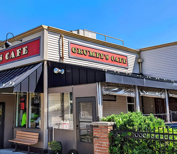 The unassuming exterior of Grumpy's Cafe in Cleveland hides culinary treasures within. Don't let the name fool you&mdash;there's nothing but happiness inside.