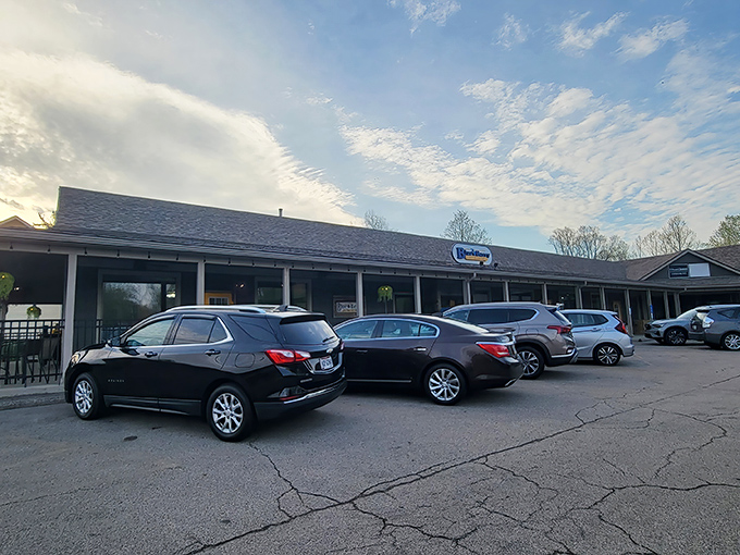 The unassuming exterior of The Blue Berry Caf&eacute; might fool you, but those filled parking spots tell the real story&mdash;breakfast treasures await inside this Bellbrook gem.