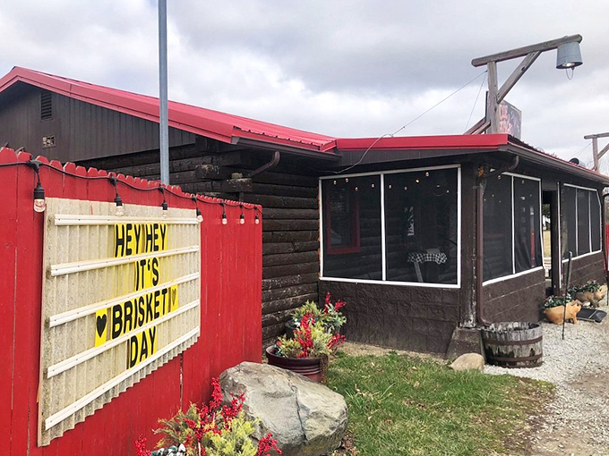The unassuming exterior of Uncle Beth's BBQ proves once again that the best smoke signals don't come from fancy facades but from what's cooking inside.