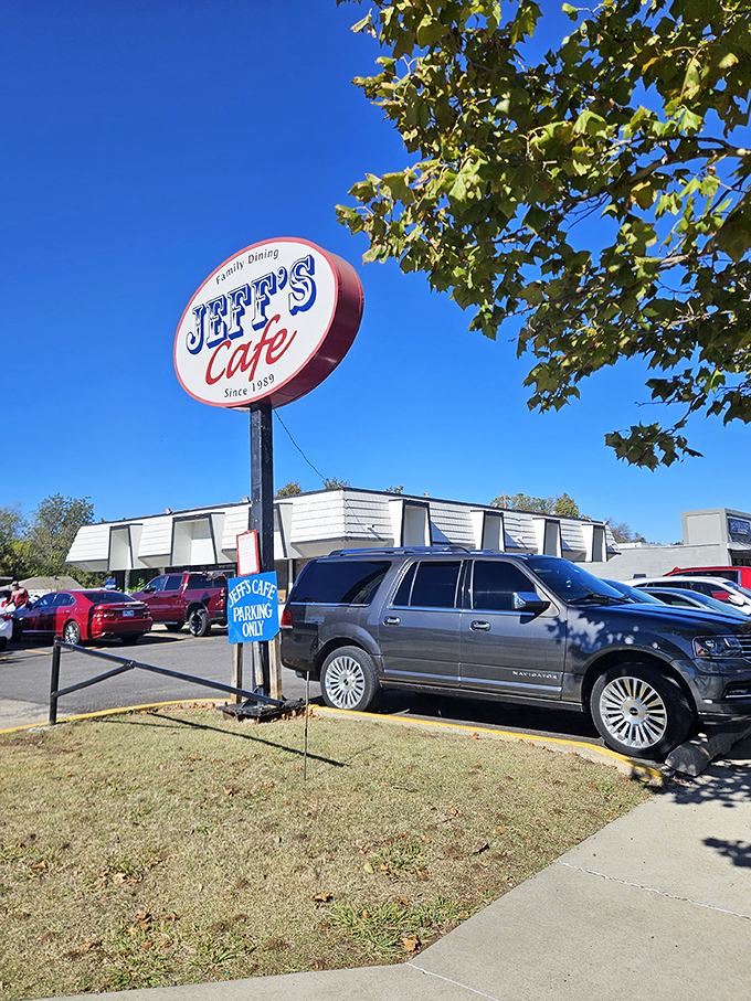 The pink and lime green exterior isn't trying to blend in&mdash;it's shouting "come hungry, leave happy" with all the subtlety of a breakfast-loving flamingo.