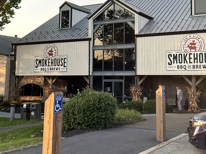 This barn-style beauty proves that great barbecue can flourish anywhere, even in Pennsylvania's peaceful countryside. 