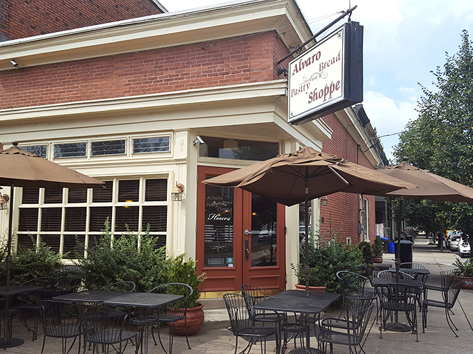 The charming brick exterior of Alvaro's beckons like an old friend, complete with wrought iron tables where you can savor your cannoli while watching Harrisburg life unfold.