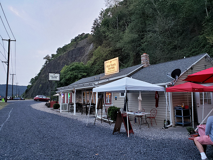 The unassuming exterior of Old Trail Tavern + Steak stands like a culinary speakeasy against the Pennsylvania countryside. Great food rarely advertises itself.