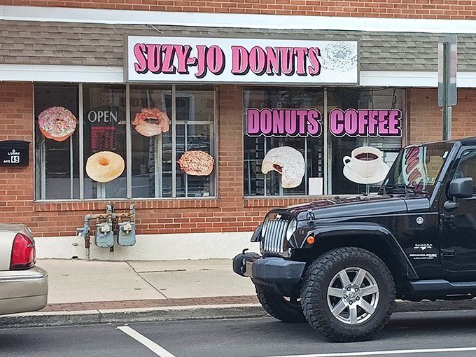 The pink sign beckons like a lighthouse for the sugar-deprived. Suzy-Jo's modest storefront houses Pennsylvania's most delicious secret.