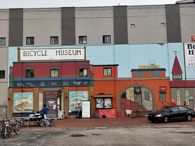 The colorful fa&ccedil;ade of Bicycle Heaven stands out like a two-wheeled oasis in Pittsburgh's North Side, promising pedal-powered treasures within.