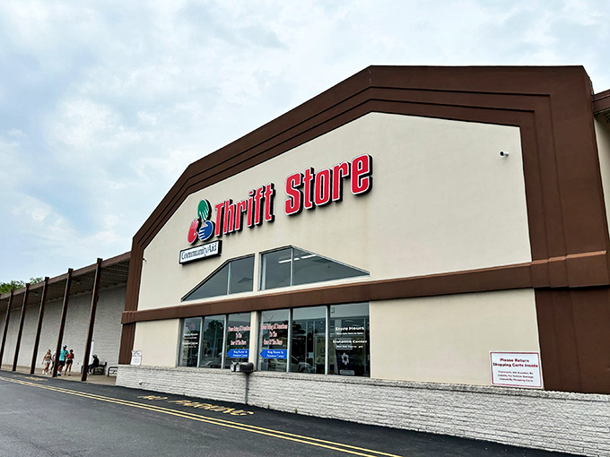 The retail equivalent of finding a $20 bill in your winter coat pocket&mdash;CommunityAid's exterior promises treasures within that won't break the bank.