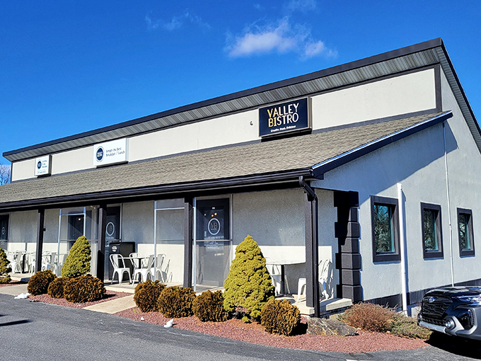 Valley Bistro's unassuming exterior hides culinary treasures within &ndash; like finding a Michelin-starred restaurant in your neighbor's garage.