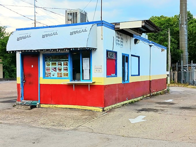 The humble blue and red exterior of Fat Mo's might not scream "culinary destination," but locals know this colorful shack houses Nashville's potato perfection.