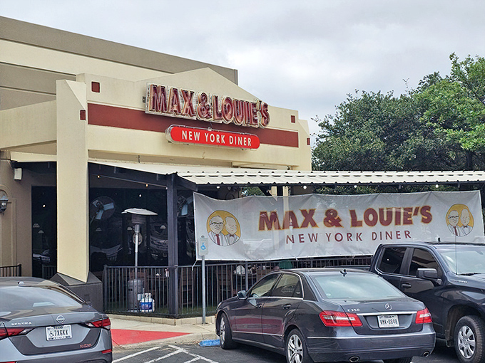 The neon-lit promise of comfort food nirvana beckons from West Bitters Road, where Max and Louie's brings a slice of New York to the Lone Star State.