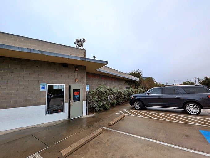 The unassuming exterior of Rodeo Goat hides culinary treasures within. Like a book you can't judge by its cover, this concrete building houses burger perfection.