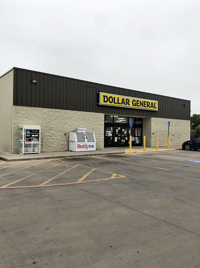 The iconic yellow and black signage beckons bargain hunters like a lighthouse guiding ships to safe harbor. Welcome to savings paradise!