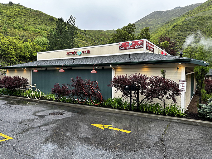 Nestled in Emigration Canyon like a culinary oasis, Ruth's Diner beckons hungry travelers with mountain views that rival the food for your attention.