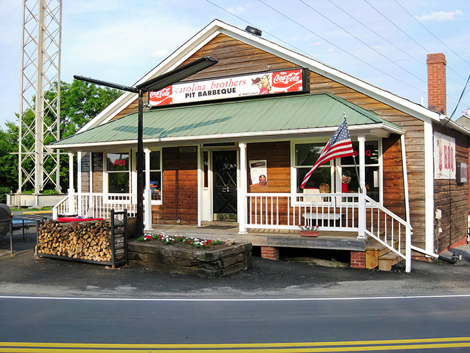 The humble wooden exterior of Carolina Brothers might not scream "food destination," but that smoky aroma tells your nose what your eyes don't yet know.