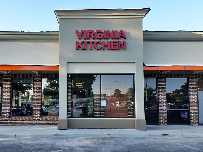 The bright red lettering against cream-colored walls feels like a beacon calling to breakfast lovers everywhere. Virginia Kitchen isn't trying to be trendy&mdash;it's aiming for timeless.