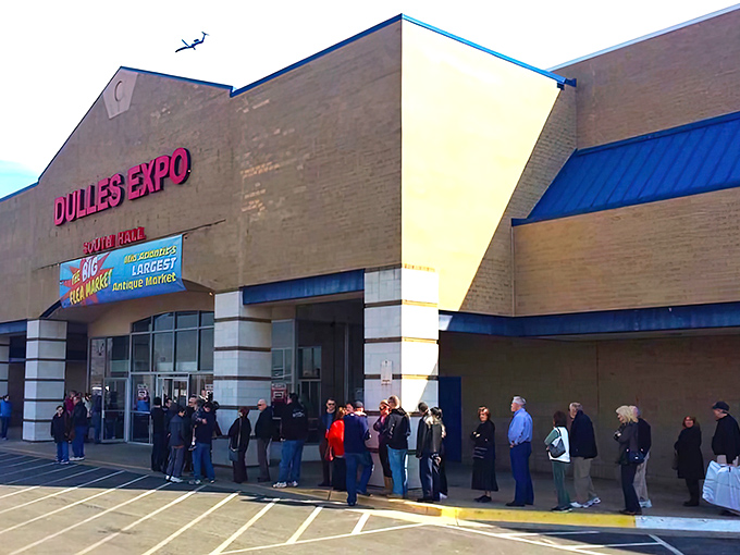 The treasure hunt begins! Shoppers browse carefully curated displays while vendors stand ready to share the stories behind their fascinating wares.