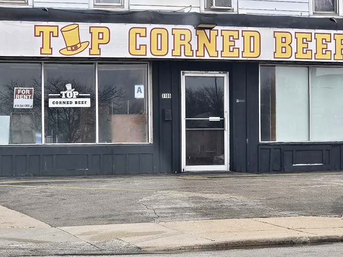 The unassuming storefront speaks volumes: greatness doesn't need flashy neon. That yellow sign is Milwaukee's equivalent of a Michelin star.