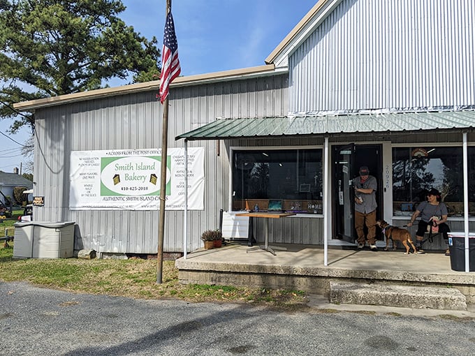 The unassuming exterior of Smith Island Bakery stands like a humble guardian of culinary tradition, where Maryland's official state dessert awaits the adventurous traveler.