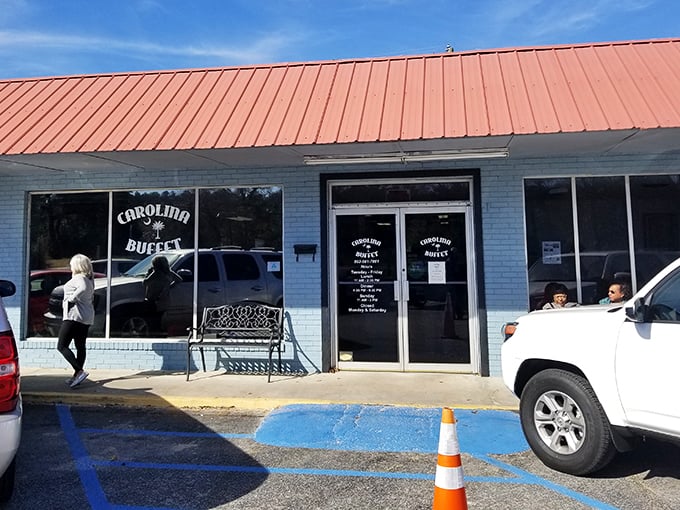 The unassuming blue exterior with its distinctive orange-red roof is the culinary equivalent of finding money in your old jacket pocket &ndash; an unexpected delight awaits.