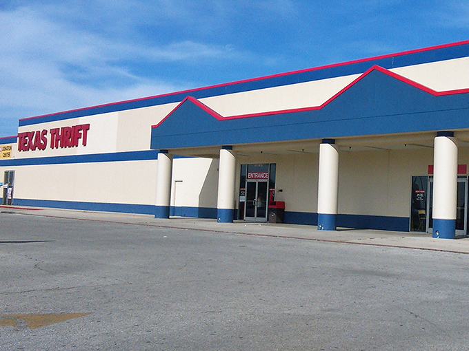 The red letters beckon like a siren song to bargain hunters. This unassuming storefront houses treasures that would make antique roadshow appraisers sweat.