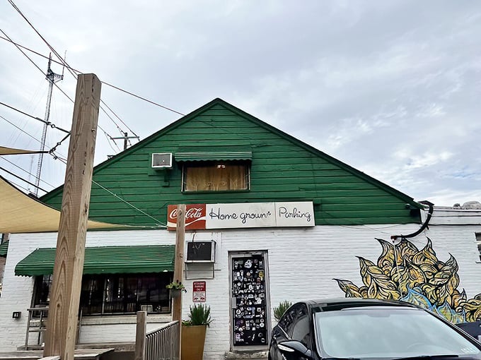 The humble green and white exterior of Home grown GA Restaurant might not scream "culinary destination," but locals know this unassuming spot houses breakfast magic worth the trip.