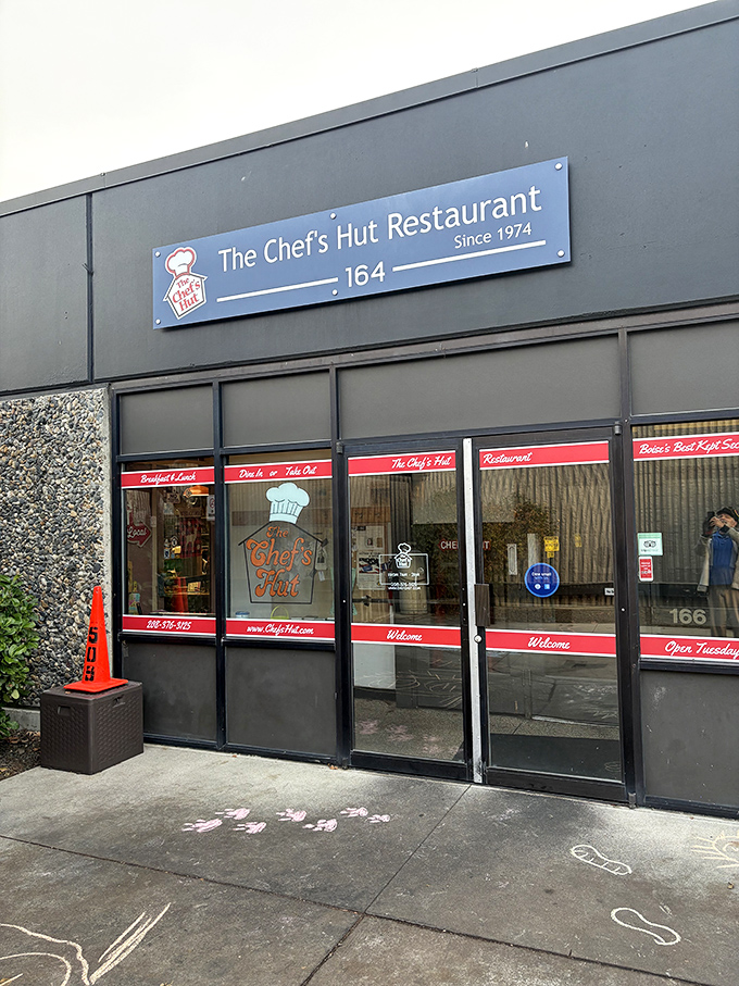 The unassuming exterior of The Chef's Hut promises no frills, just honest breakfast magic. Sometimes the best treasures come in the plainest packages.