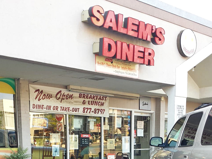 The iconic red signage of Salem's Diner beckons like a lighthouse for the breakfast-deprived. This unassuming storefront houses culinary treasures worth their weight in golden hash browns.