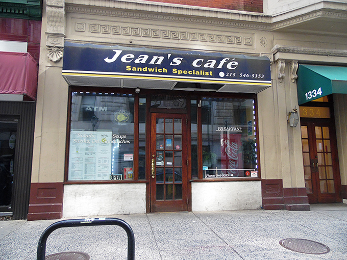 The unassuming storefront of Jean's Cafe stands as Philadelphia's best-kept breakfast secret, where sandwich mastery happens daily behind those modest doors.