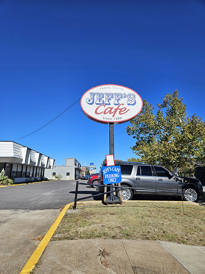 The pink and lime green exterior isn't trying to blend in&mdash;it's shouting "come hungry, leave happy" with all the subtlety of a breakfast-loving flamingo.