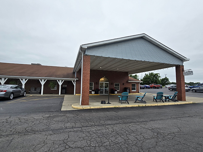 The unassuming exterior of Mary Yoder's belies the culinary treasures within. Those teal benches aren't just for show&mdash;they're for the inevitable (and worthwhile) wait.