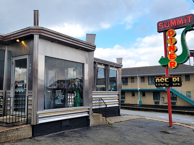 That neon sign isn't just advertising&mdash;it's a beacon of breakfast hope that's been guiding hungry Somerset travelers for generations.