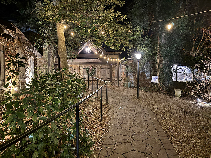 Stone walls and wooden doors that whisper "important meat experiences happen here." The Peddler's fairy tale exterior promises culinary enchantment within.