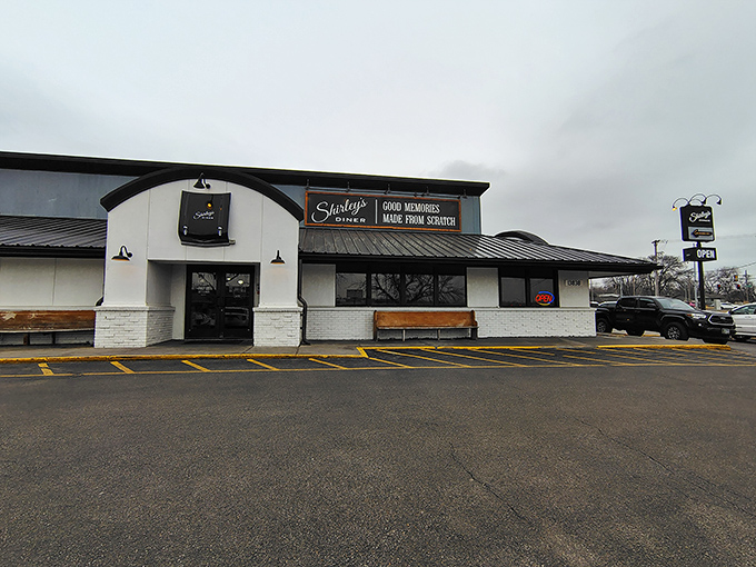The unassuming exterior of Shirley's Diner promises what every great food discovery should: the joy of finding something extraordinary in the ordinary.