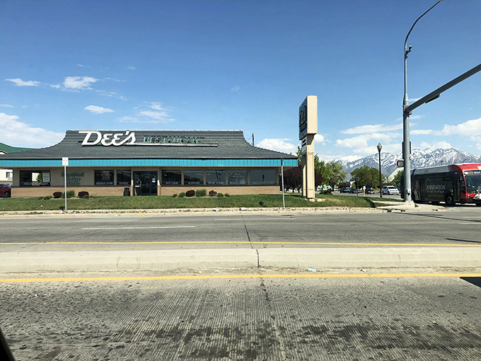 That iconic blue trim isn't just decoration&mdash;it's a beacon of breakfast hope for hungry Salt Lakers who know where the real comfort food hides.