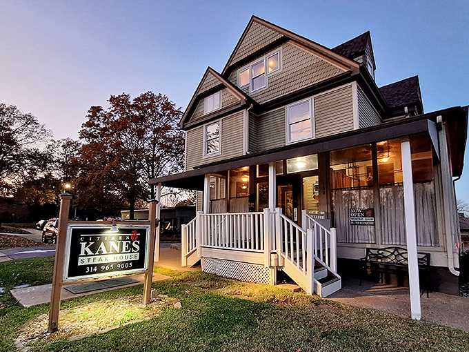 A Victorian charmer that's more beef sanctuary than haunted mansion. This restored home in Kirkwood whispers promises of exceptional steaks to come.
