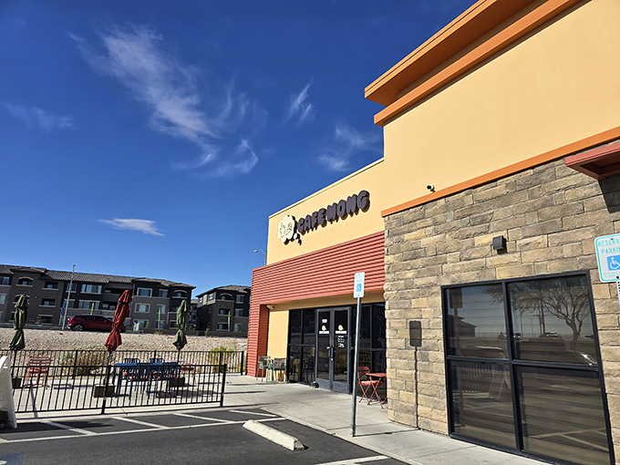 Tucked away in a modern shopping center, Cafe Mong's unassuming exterior hides culinary treasures that locals line up for every weekend.