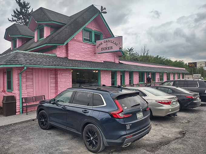 The Pink Cadillac doesn't whisper its presence &ndash; it shouts it with a bubblegum facade that makes Barbie's dreamhouse look understated. Route 11's most eye-catching landmark.