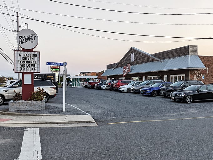 The unassuming wooden exterior of Our Harvest belies the culinary treasures within&mdash;like finding a Michelin star chef cooking in your neighbor's garage.