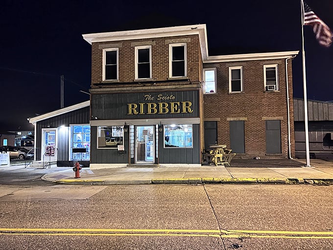 The humble brick exterior of Scioto Ribber belies the carnivorous paradise waiting inside, where meat masterpieces have been perfected for decades.
