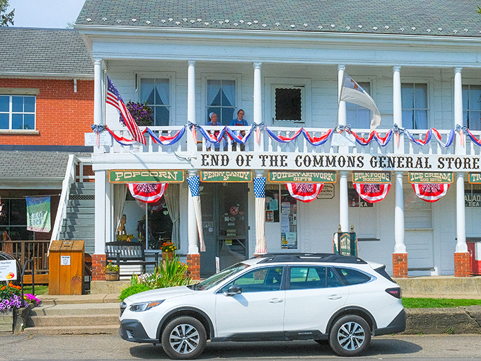 The ultimate time-travel portal masquerading as a general store. That front porch isn't just architectural&mdash;it's an invitation to slow down and remember what matters.
