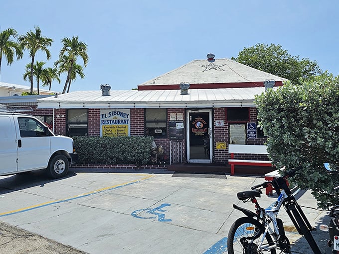 The unassuming exterior of El Siboney belies the culinary treasures within. Like finding a Picasso at a yard sale, this modest brick building houses Key West's Cuban flavor headquarters.
