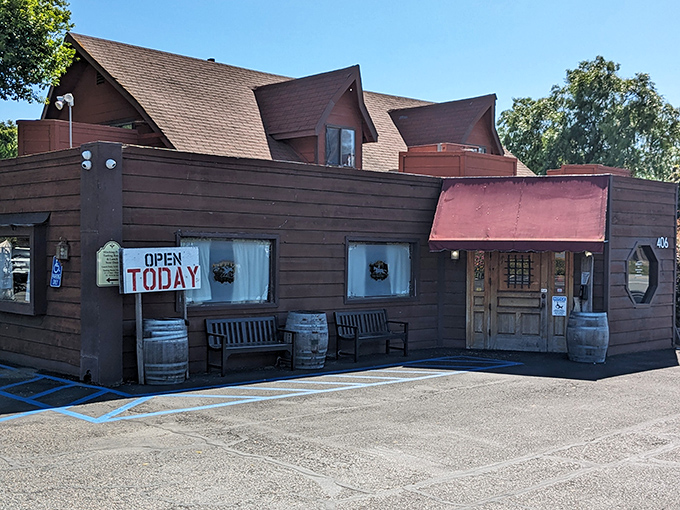 The iconic red awning and wooden doors of Hitching Post 2 welcome you like an old friend who happens to make the best steaks in California.