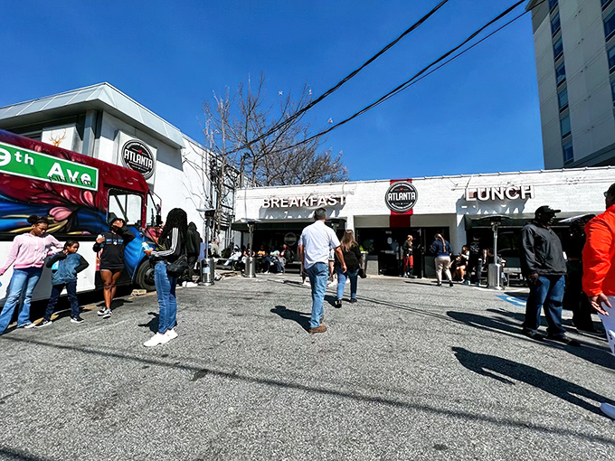 The breakfast pilgrimage begins here&mdash;a humble white brick building where culinary dreams come true and weekend lines form with good reason.