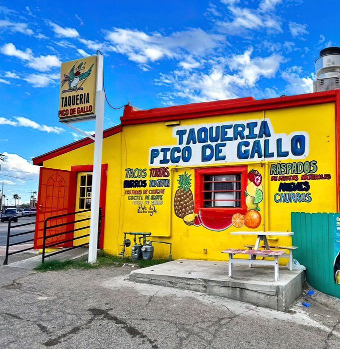 The sunshine-yellow exterior isn't just a building&mdash;it's a beacon of hope for hungry travelers across Arizona's desert landscape.