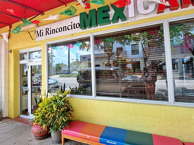 The sunshine-yellow exterior with its festive red awning isn't just a restaurant&mdash;it's a landmark for burrito pilgrims throughout Florida.