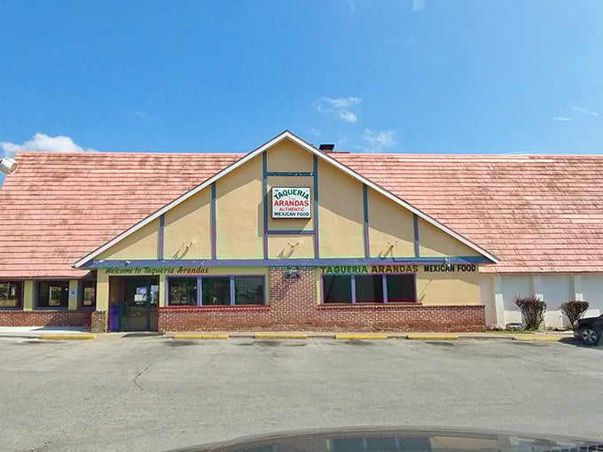 The A-frame architecture isn't just charming&mdash;it's a beacon for burrito pilgrims. This unassuming exterior houses Kansas City's most authentic Mexican flavors.